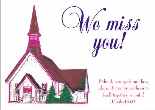 "We Miss You" Christian Postcards $.19 each – Grace Vision Publishers